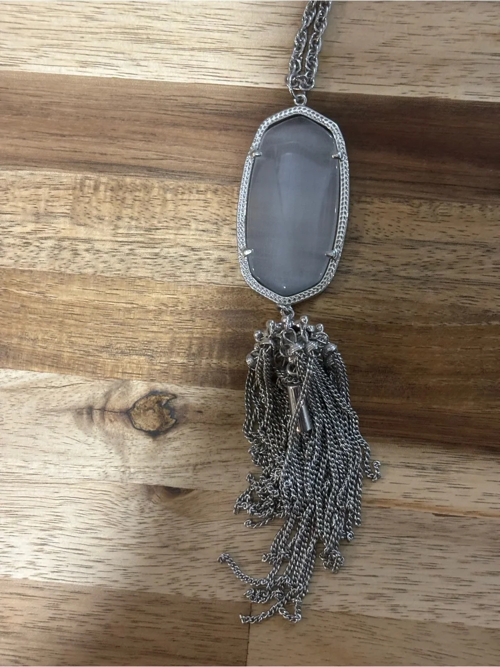 Kendra Scott | Jewelry | Kendra Scott Rayne Necklace With Slate Gray ...